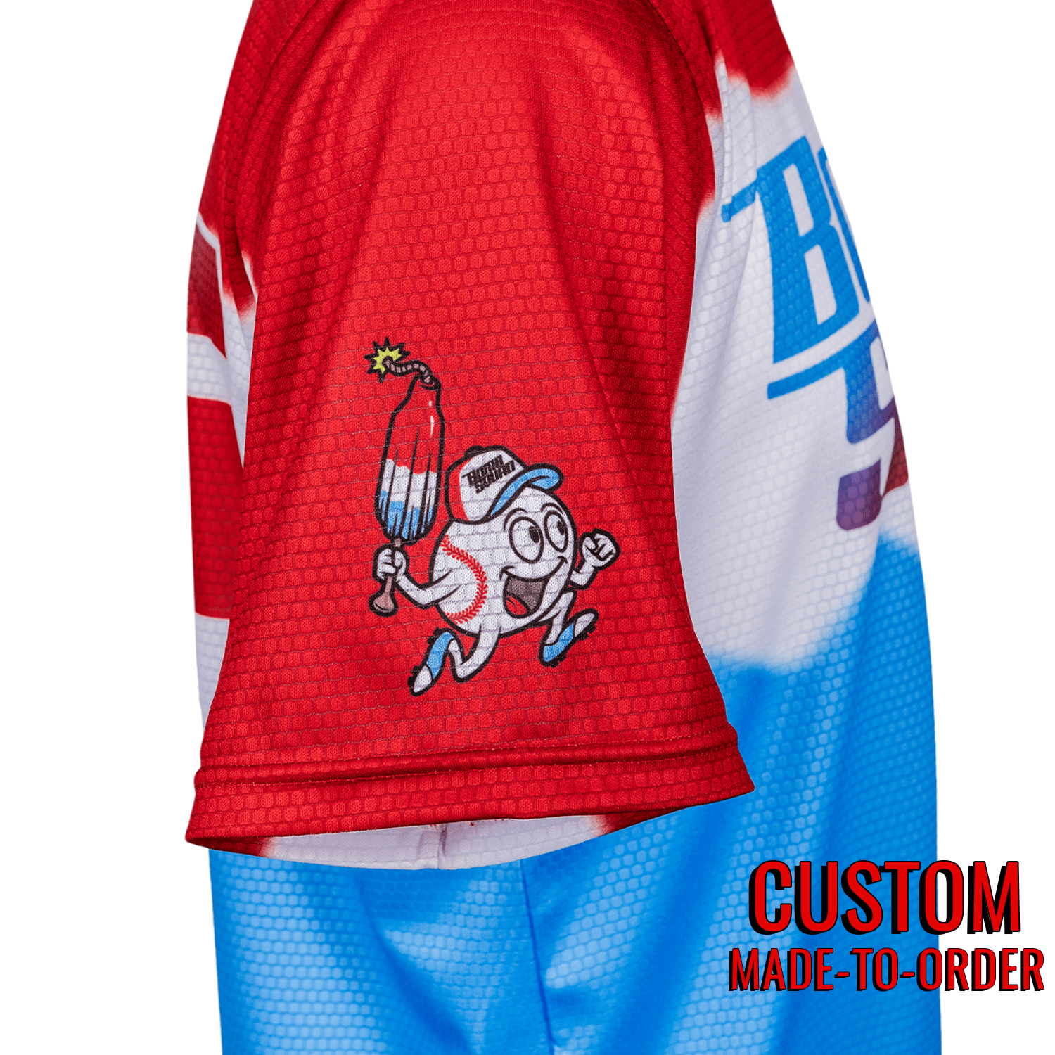 Bomb Squad Bomb Pop Baseball Jersey - Free Customization – Seamhead Swag